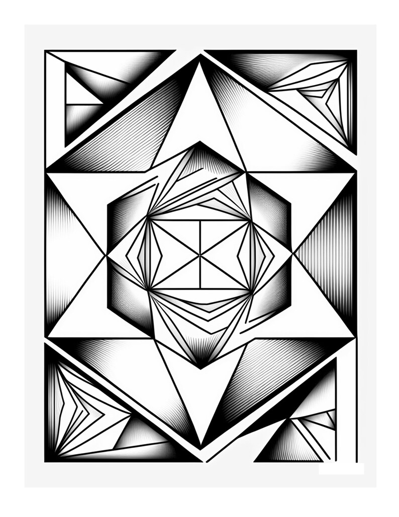 Abstract Art Coloring Book With 200 Digital Download Coloring Pages - Etsy