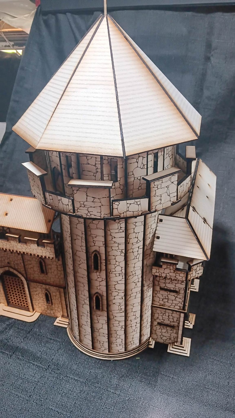 28mm Scale Castle Wall Modular Laser Cut Miniature for D&D - Etsy UK