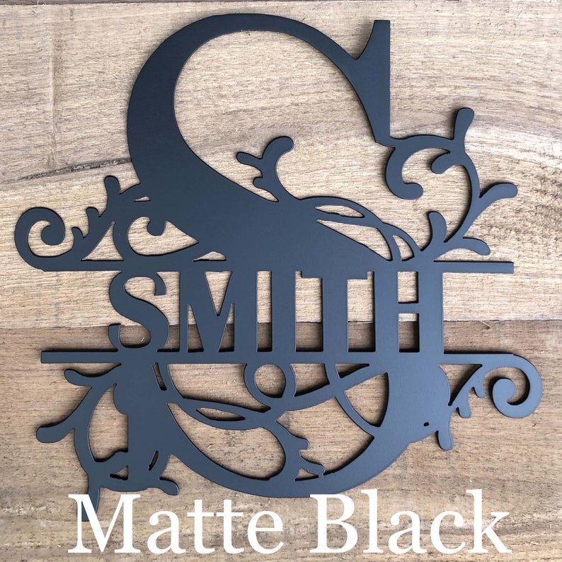 Family Name House Sign Made of 16 Gauge Steel With Choices of - Etsy