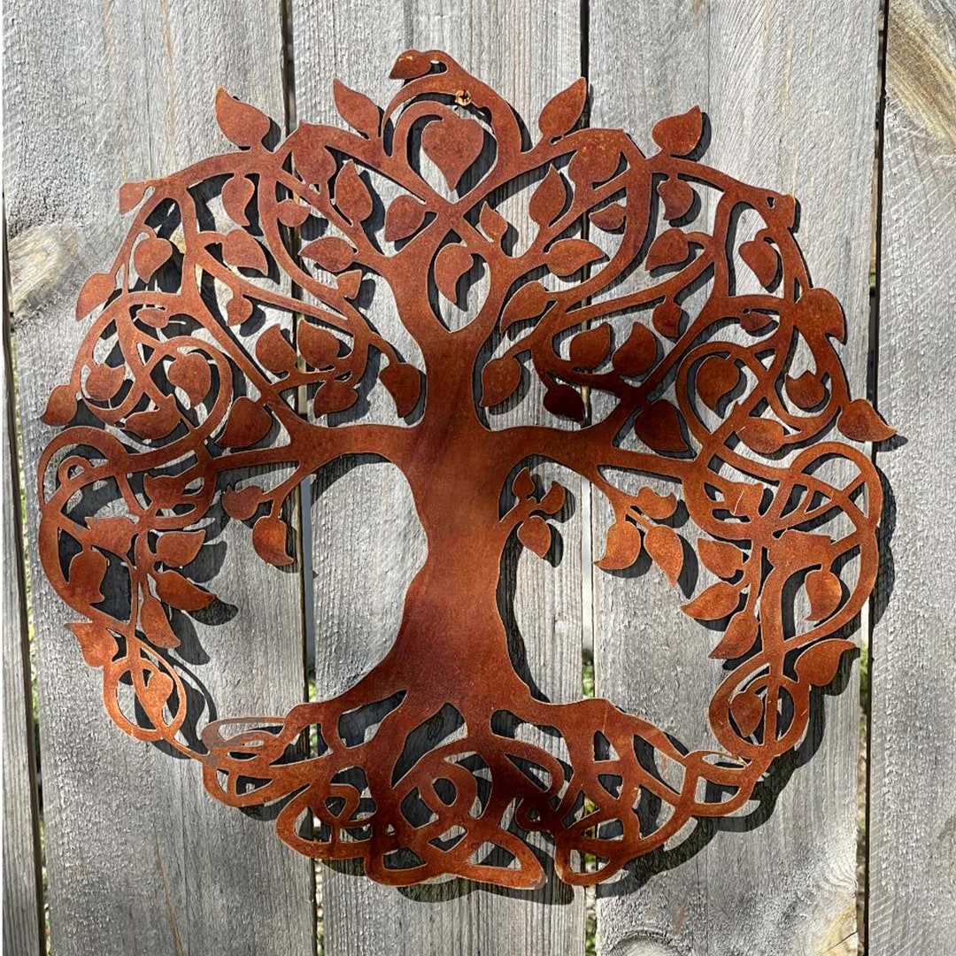 Tree of Life House Sign Door Monogram Powder Coated Front - Etsy