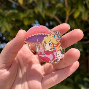 Super Mario Princesses Gold Enamel Pin - Etsy