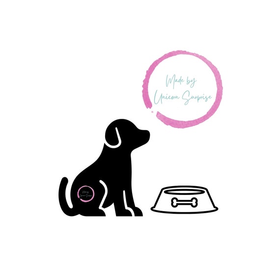Hungry Puppy PNG Dog Clipart Doggy Bowl Svg Jpg Png - Etsy