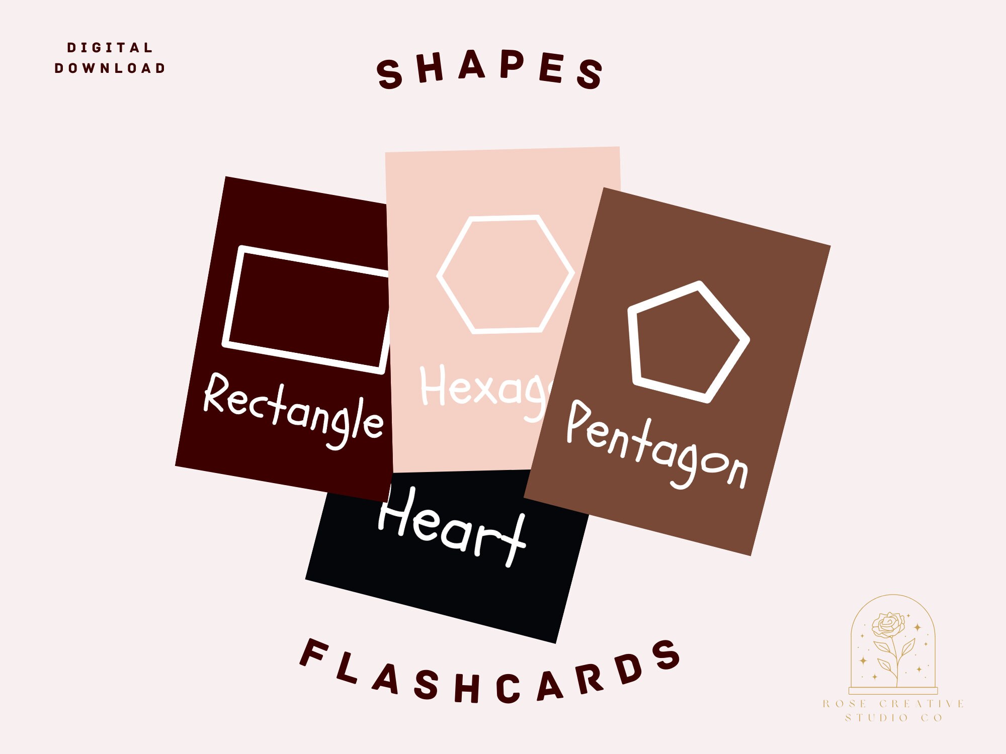 Shape Flashcards Digital Download/printable - Etsy