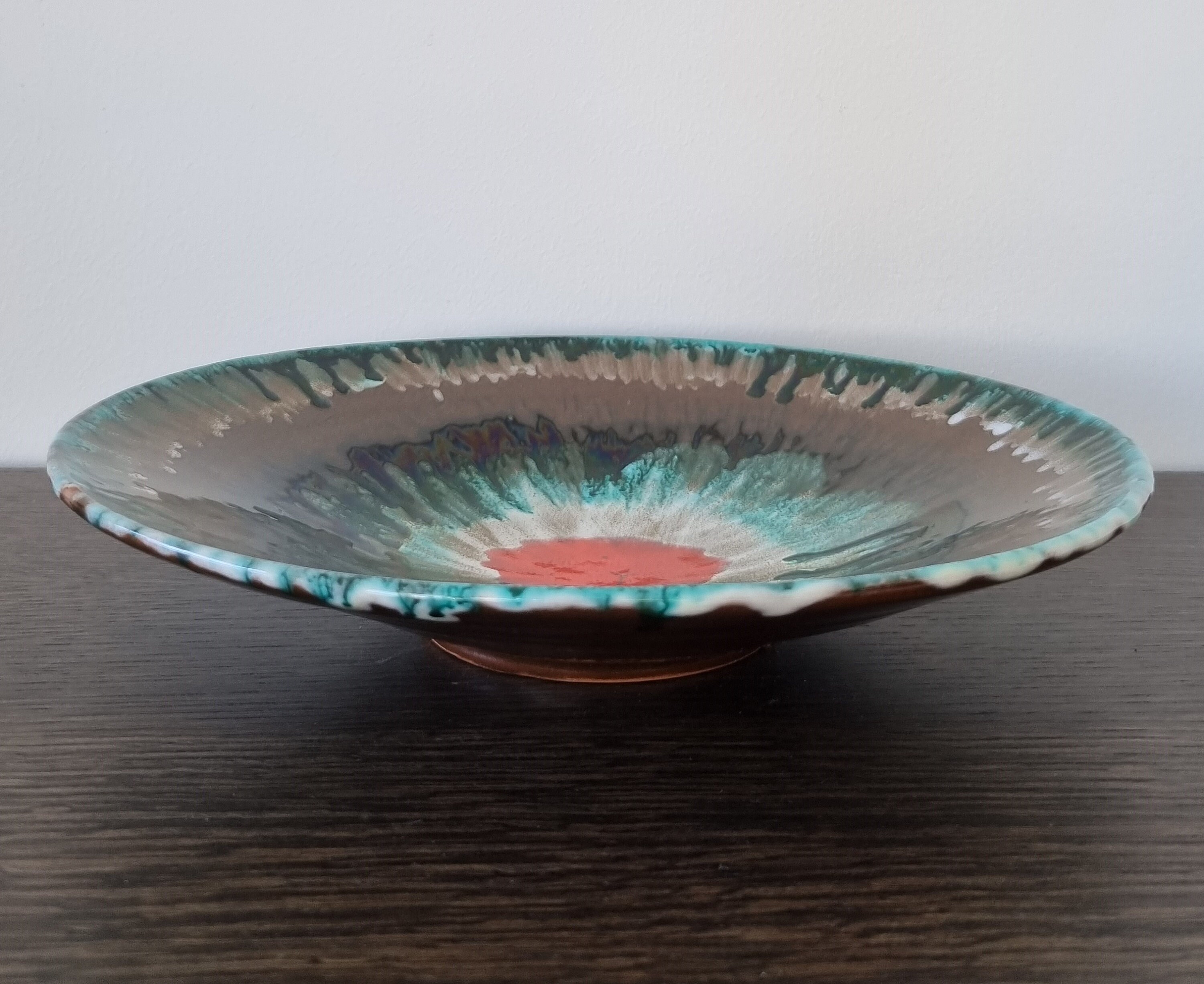 Mid-century Modern Ceramic Plate by Hungarian Artist/modern Wall ...