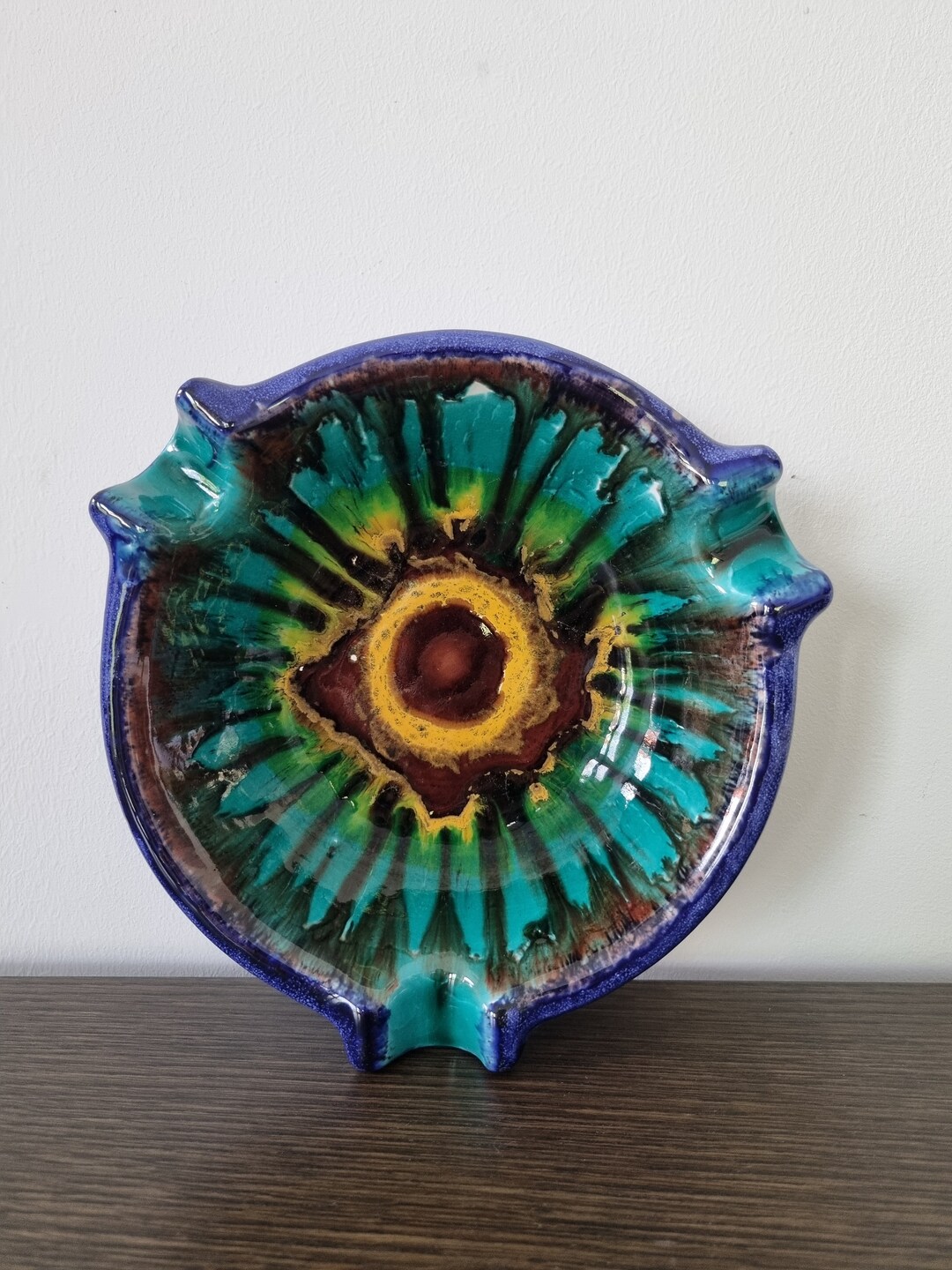 Vintage Modern Ceramic Bowl,plate,ashtray/ Vintage Art Pottery/ Wall ...