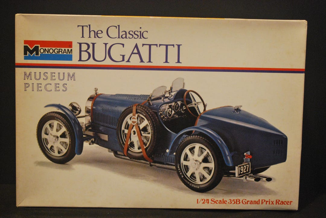 Monogram the Classic Bugatti Model Kit NIB - Etsy