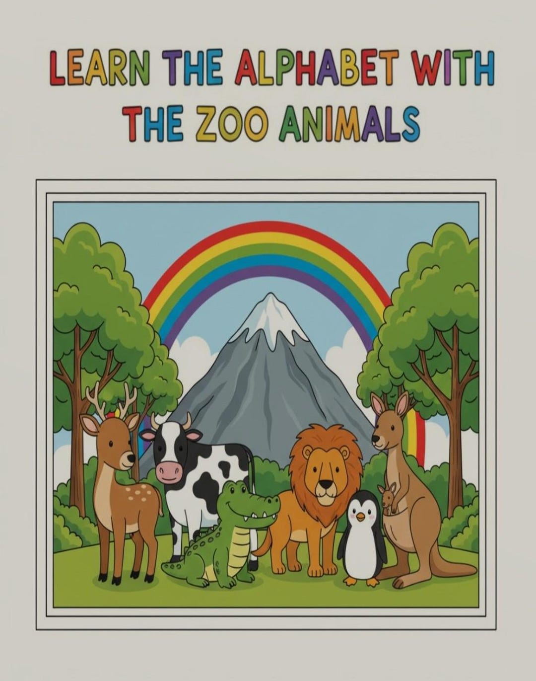 Learn the Alphabet With the Zoo Animals - Printable Coloring Book - Etsy
