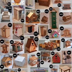 071 Build to Order Cedar Birdhouse Beach Tent Style - Etsy