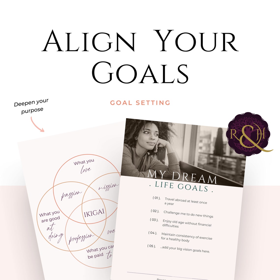 Life Goal Toolkit Digital Planner Wheel of Life Vision - Etsy