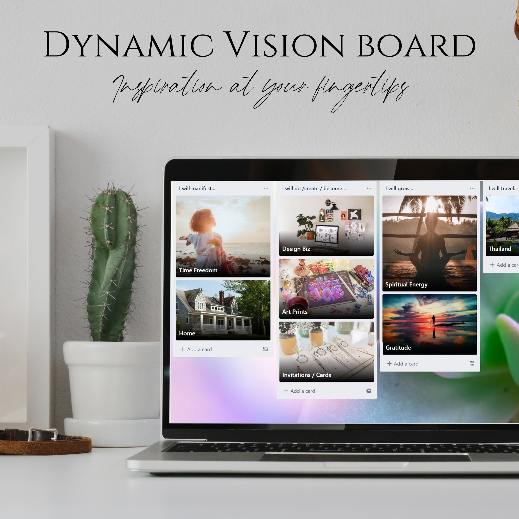 Trello: Vision Board Planner Goal Creation and Setting Digital Planner ...