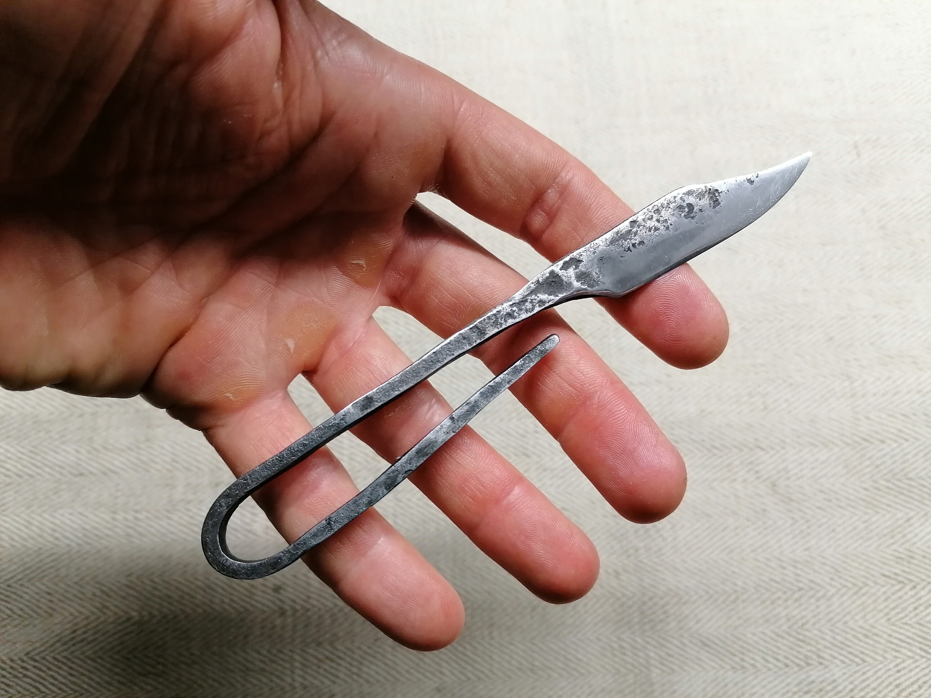 Hand Forged Primitive Neck Knife - Etsy