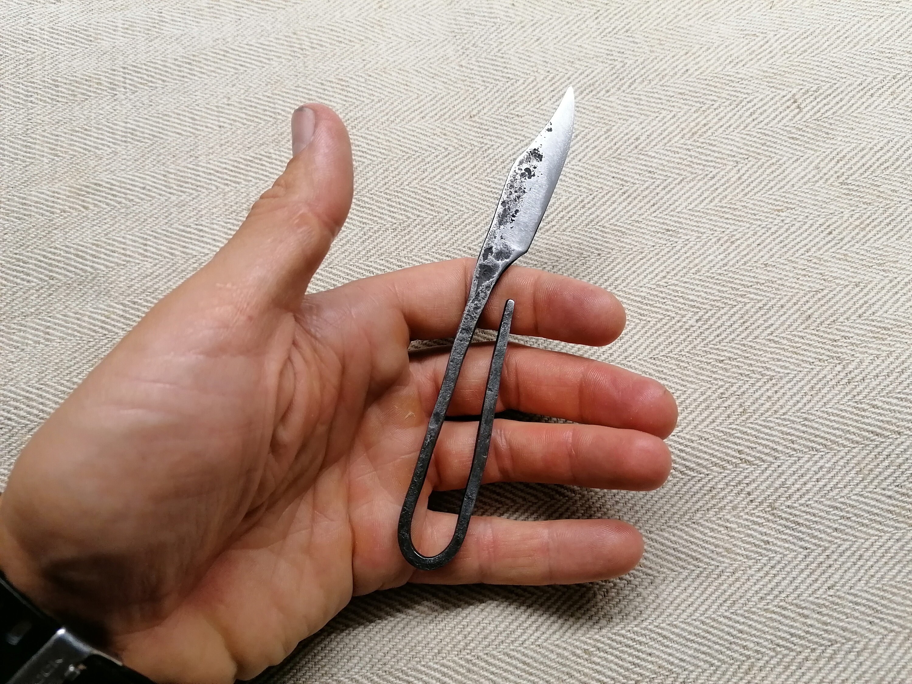 Hand Forged Primitive Neck Knife - Etsy