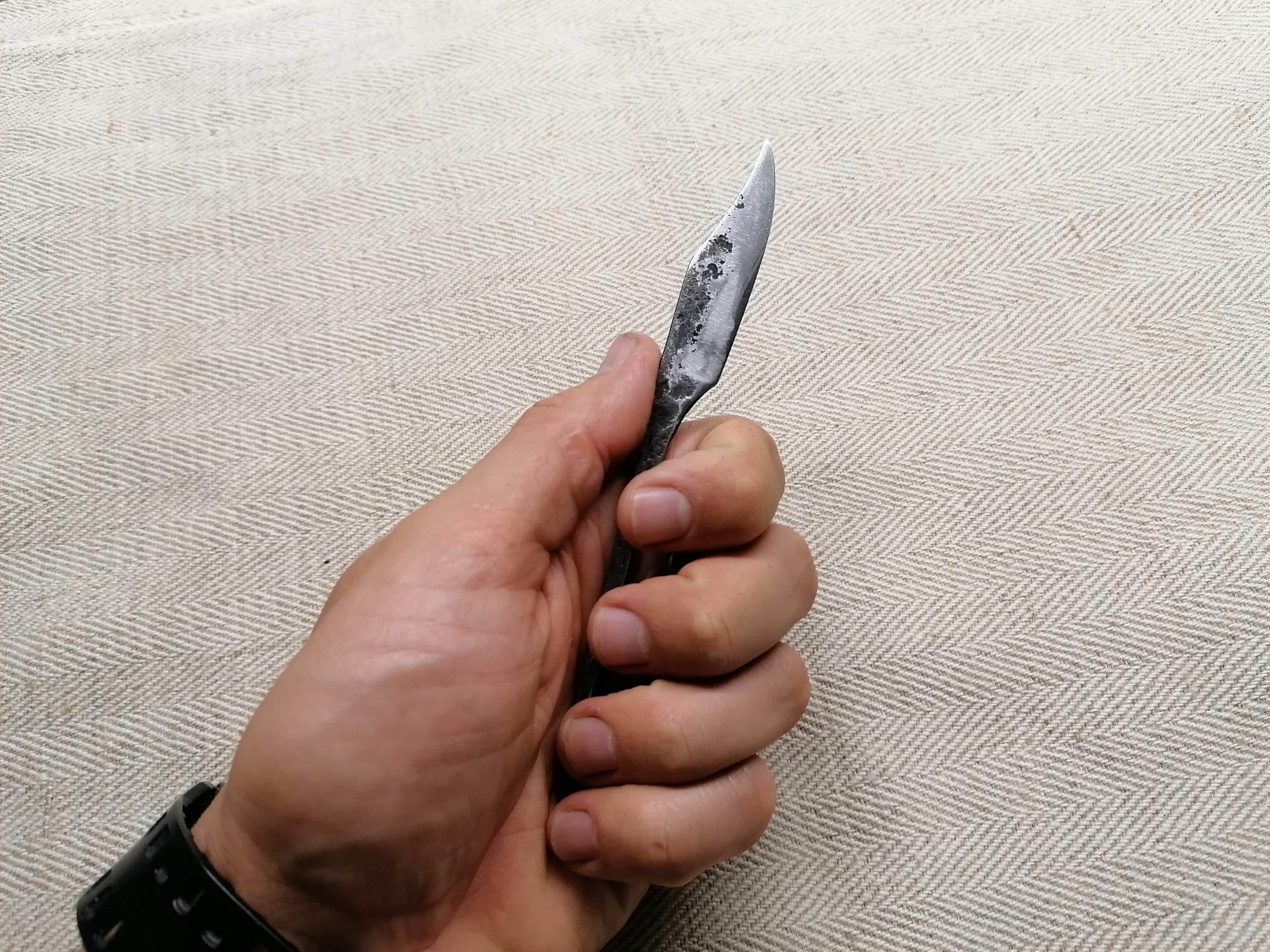 Hand Forged Primitive Neck Knife - Etsy