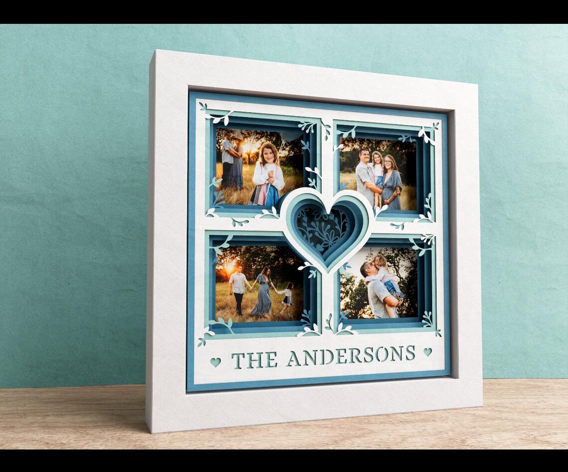 3D Layered Shadow Box Picture Frame, Personalized - Etsy