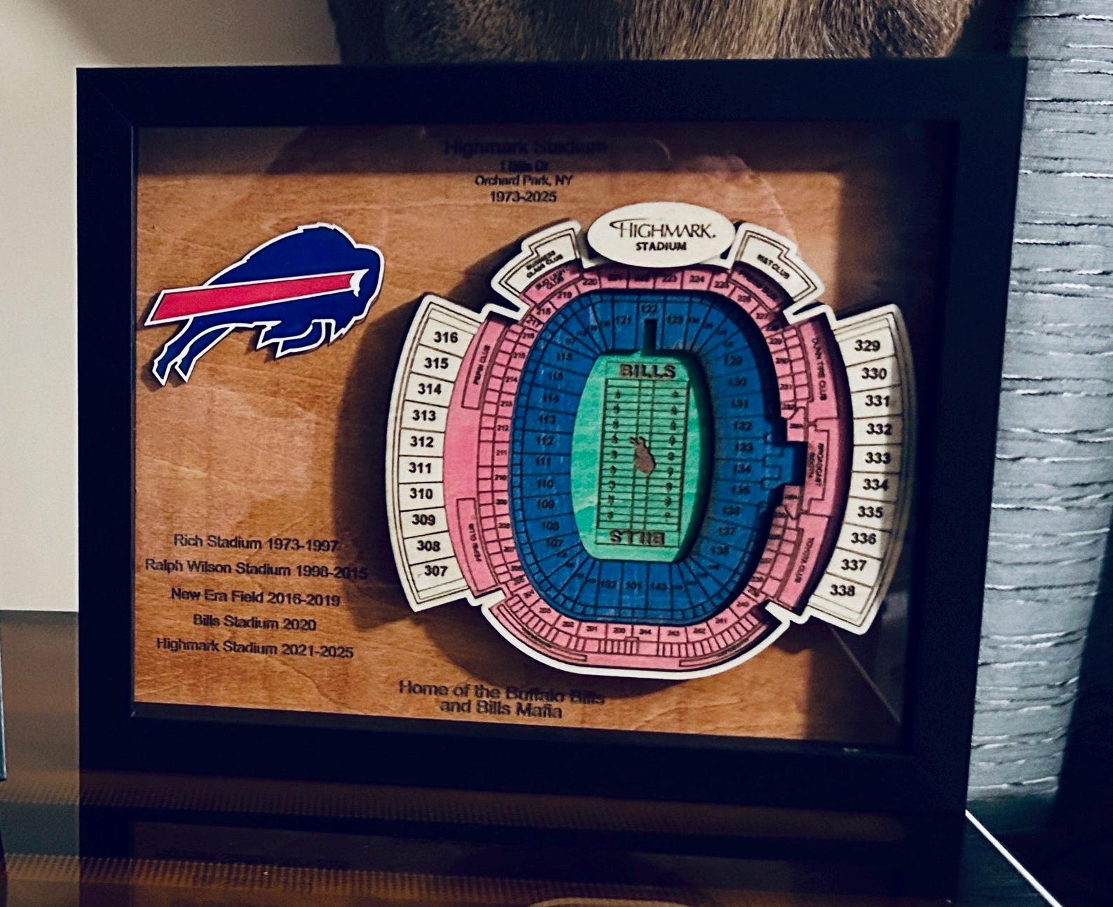 Farewell Season Highmark Stadium Shadow Box - Etsy