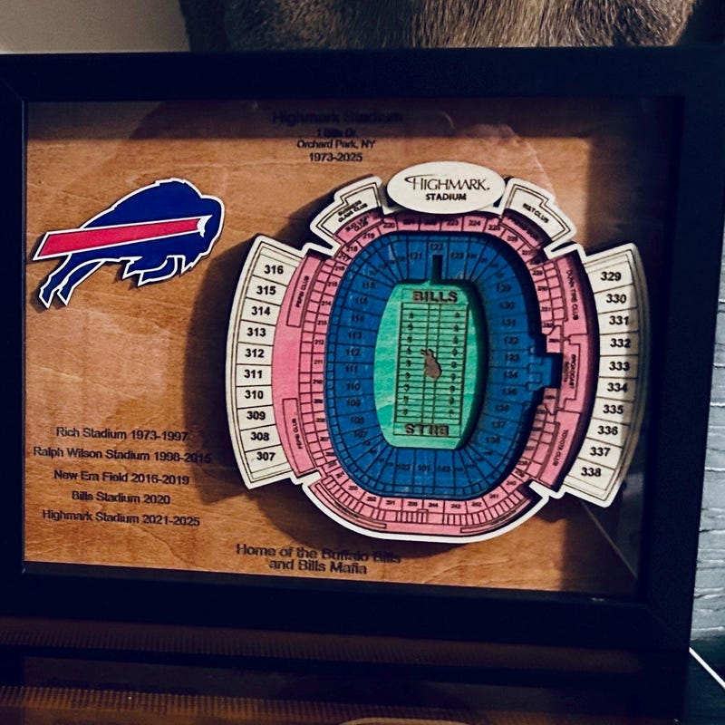 Highmark Stadium Wood Art - Etsy