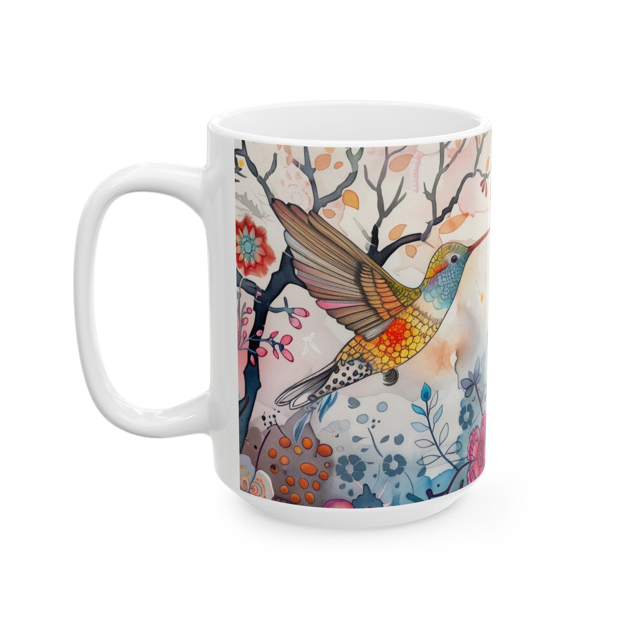 Wrap Around Image of Two Hummingbirds! One on Each Side of the Mug ...