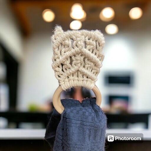 Macrame Dish Towel Holder - Etsy Australia