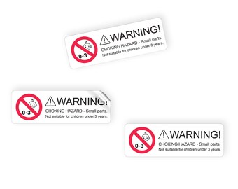 Warning Small Parts Label - Etsy