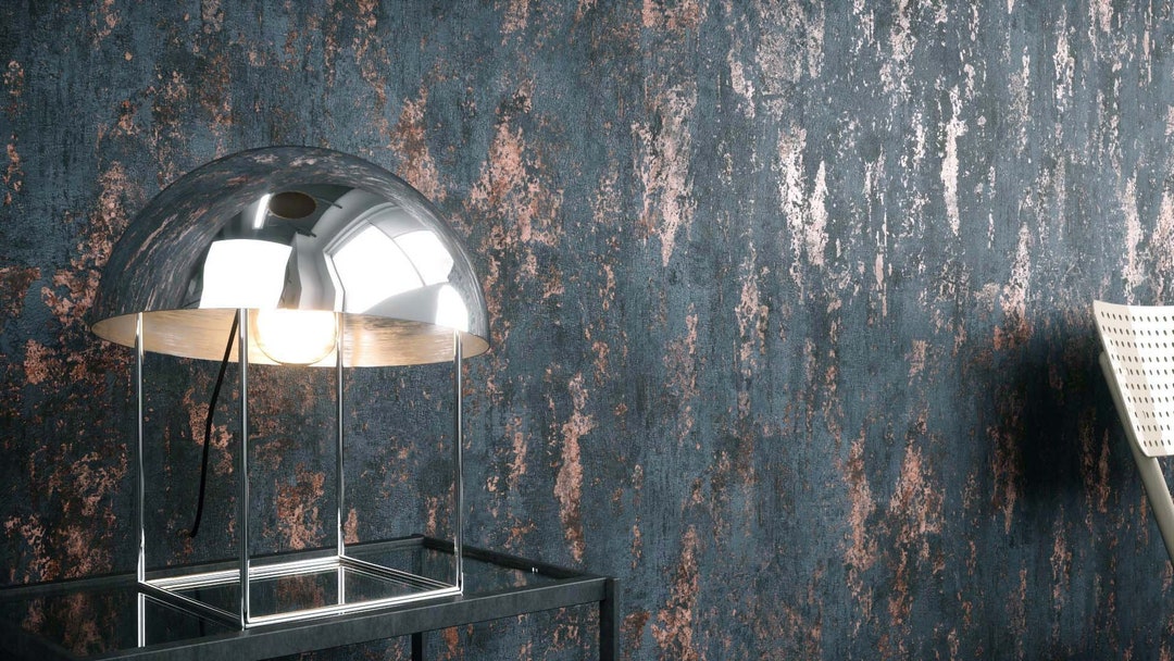 NEWROOM Wallpaper Anthracite Plaster Concrete Architect Non-woven ...