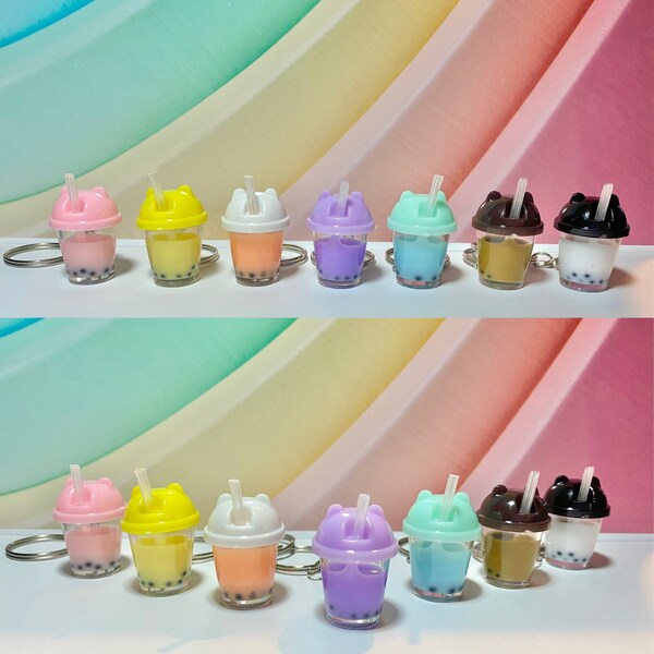 Boba Tea Keychain - Etsy
