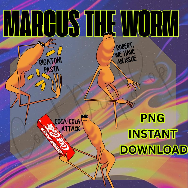 Marcus the Worm Rigatoni - Etsy