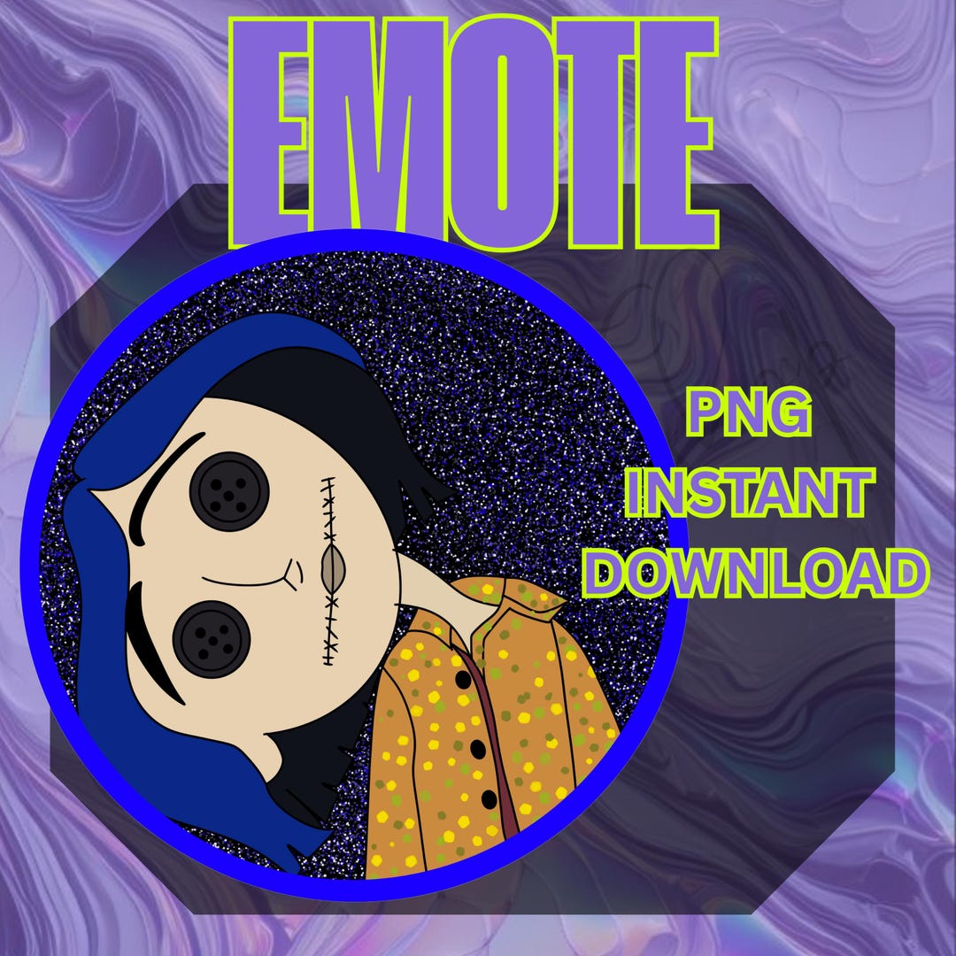 Coraline Inspired Twitch Emote: Button Eyes PNG (instant Download) - Etsy
