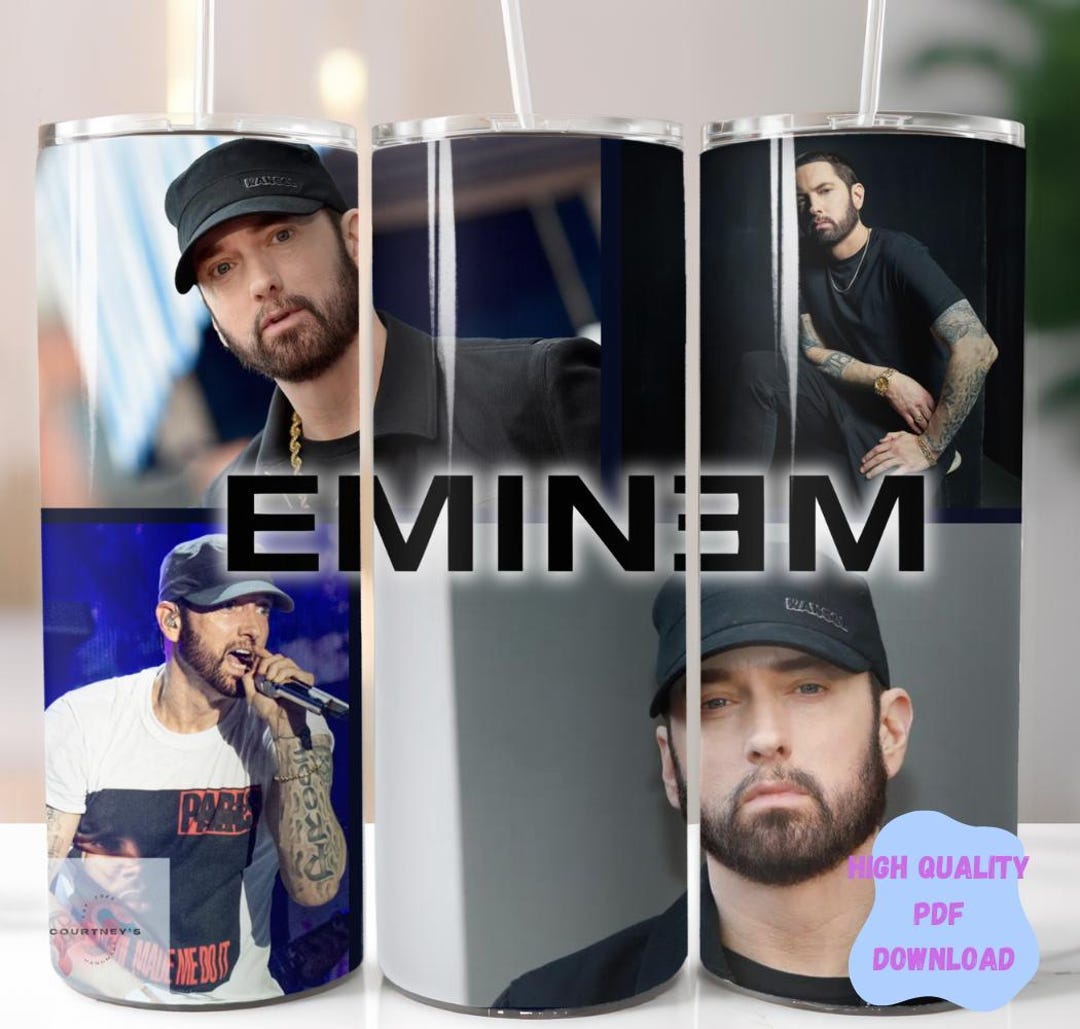 Eminem Tumbler SVG Digital Download Custom Celebrity Prints Sublimation ...