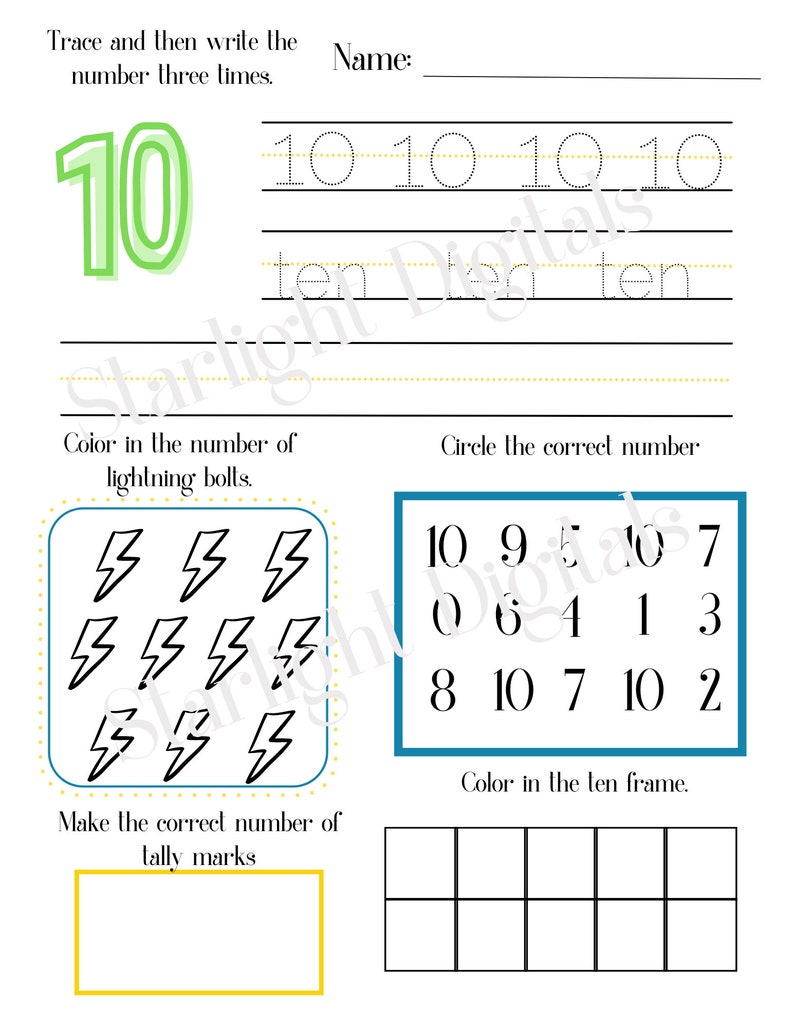 Preschool/kindergarten Number Practice, Home School Worksheets, Writing ...