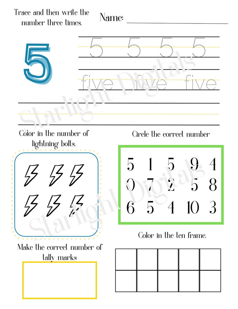 Preschool/kindergarten Number Practice, Home School Worksheets, Writing ...
