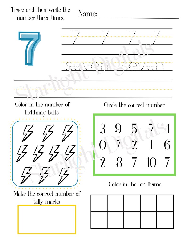 Preschool/kindergarten Number Practice, Home School Worksheets, Writing ...