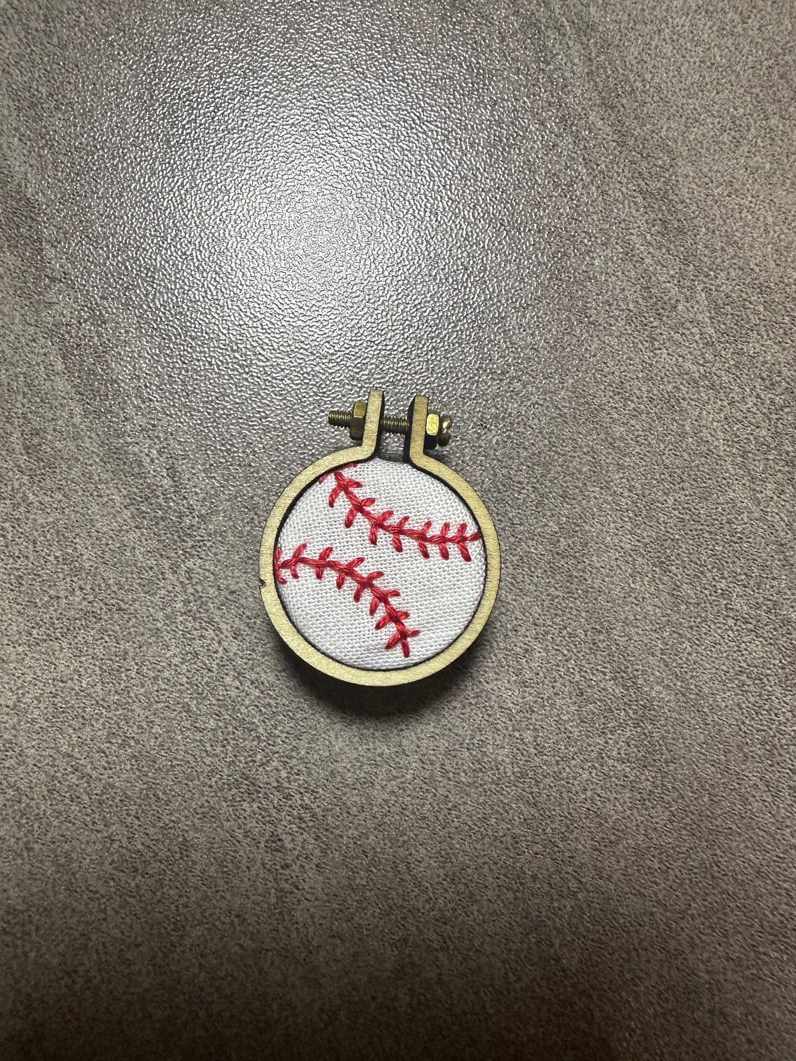 Baseball Magnet | Hand Embroidered Magnet | Embroidery Magnets ...