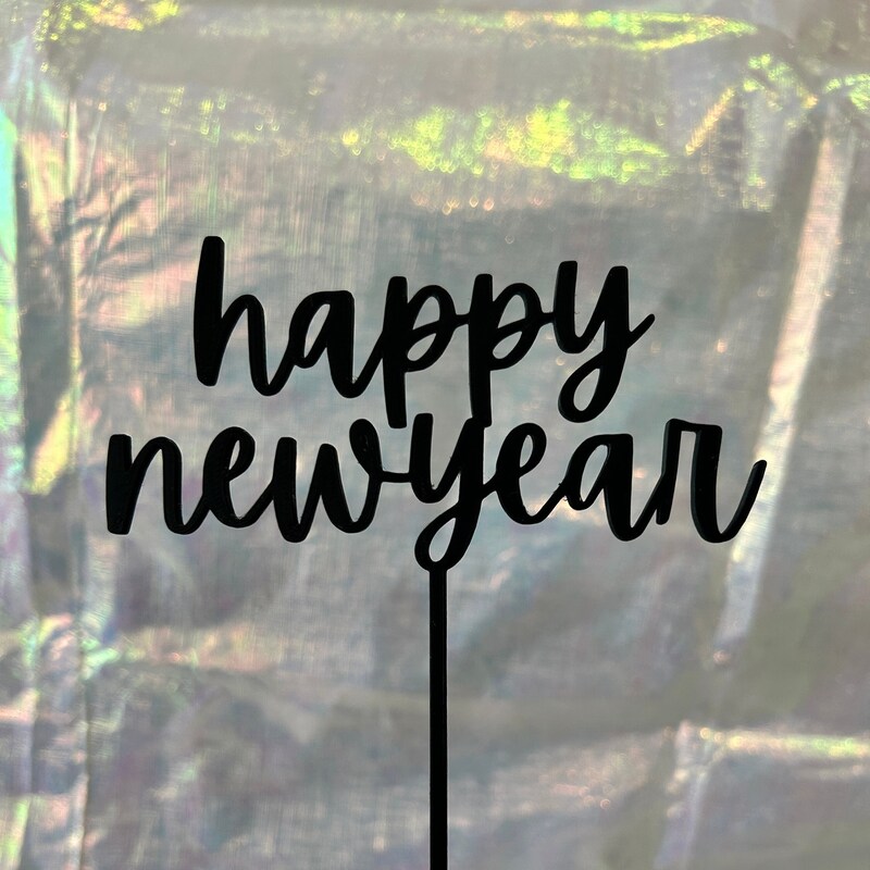 New Year Cake Topper - Etsy