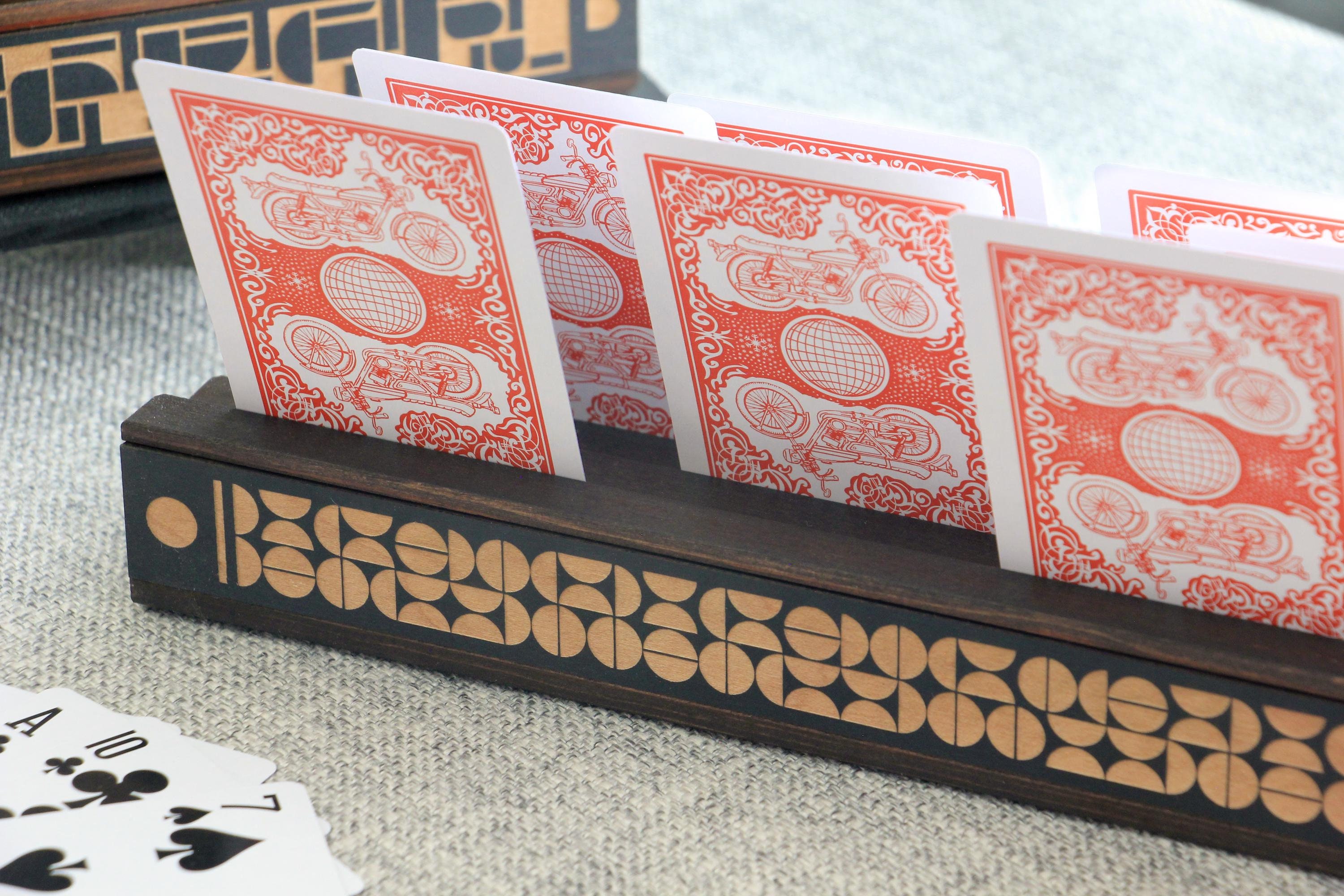 Engraved Wooden Playing Card Holders: Multiple Widths, Multiple ...