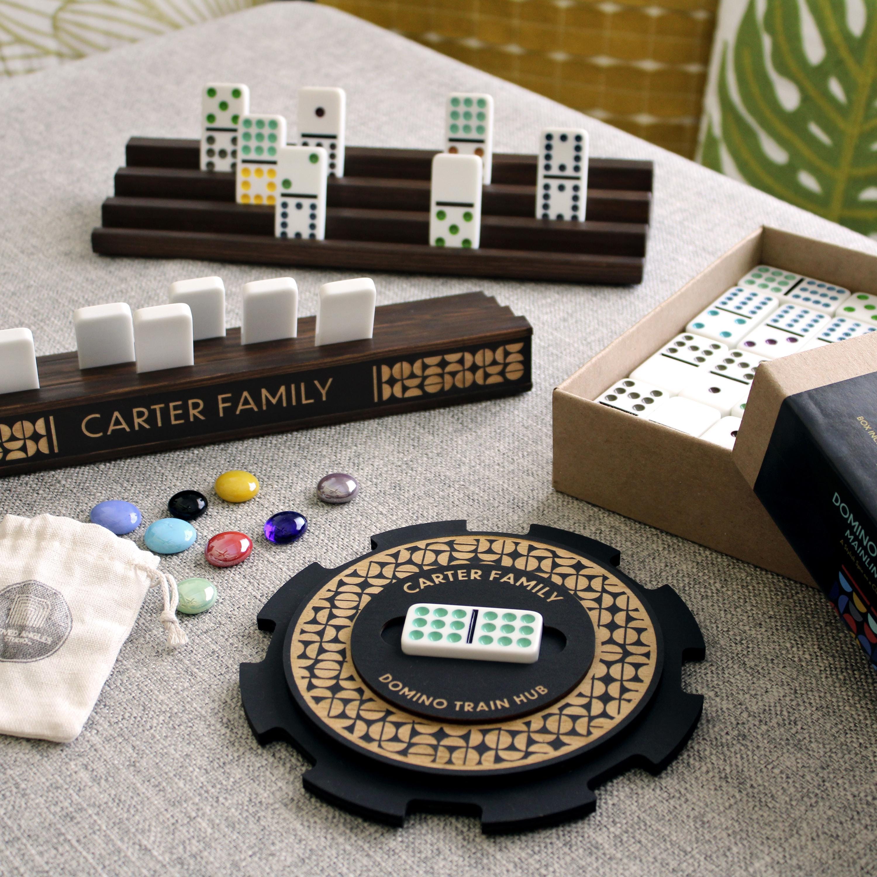 Personalized Mexican Train Domino Game Set: Mainline Edition With ...