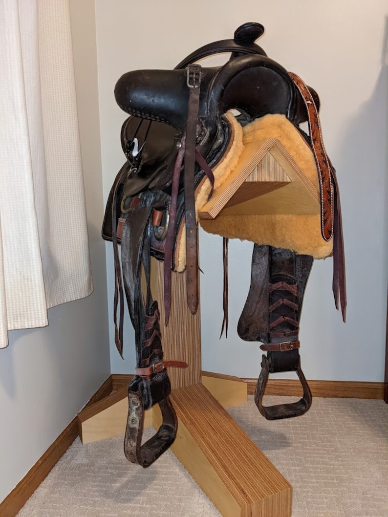 Plywood Saddle Stand Woodworking Plan - Etsy