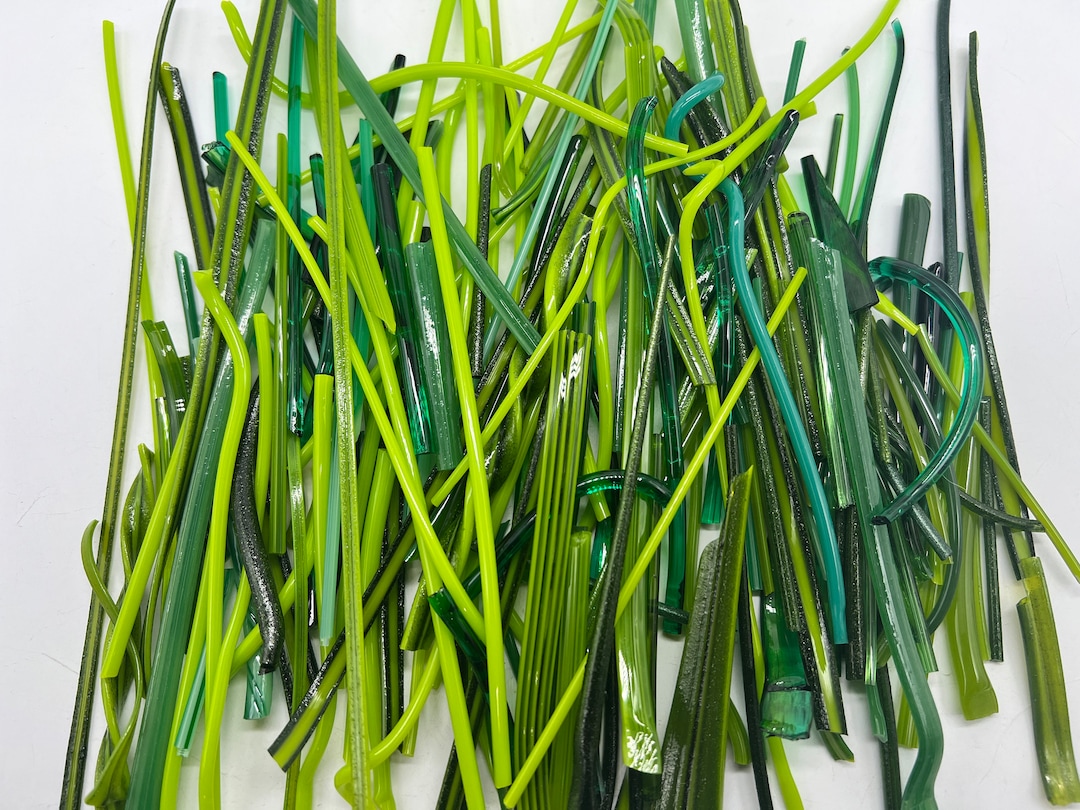 COE90 Green Mix STICKS, GRASS, and STEMS Vitrigraph Pack! 3 Oz Package ...