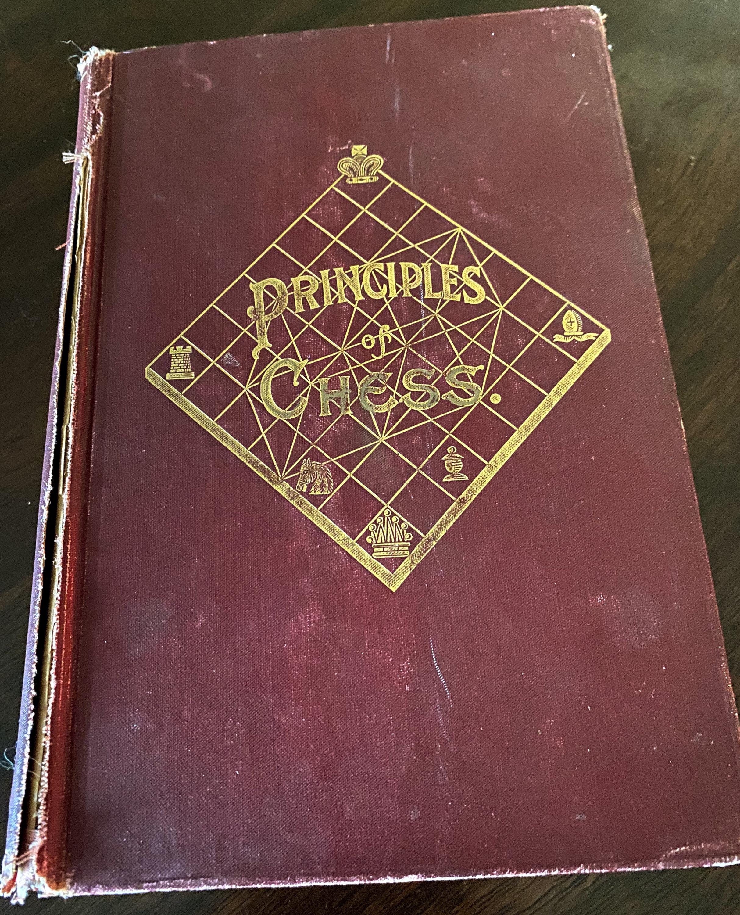 Antique Chess Book, 1920s, Hardcover Book of Chess Strategies, James ...