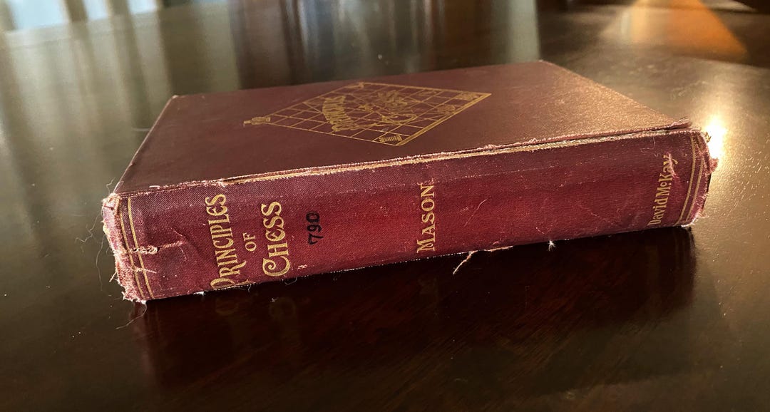 Antique Chess Book, 1920s, Hardcover Book of Chess Strategies, James ...