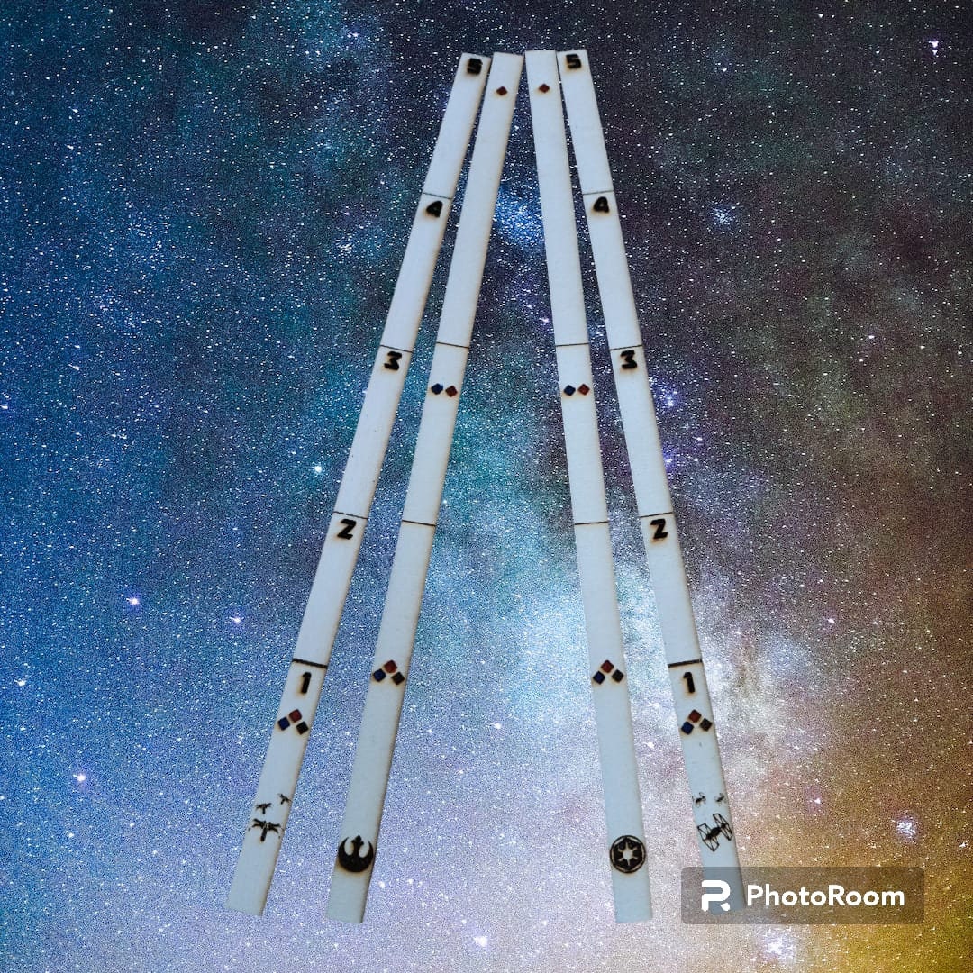 Star Wars Armada Range Ruler/ Distance Meter Hand Painted Wood ...