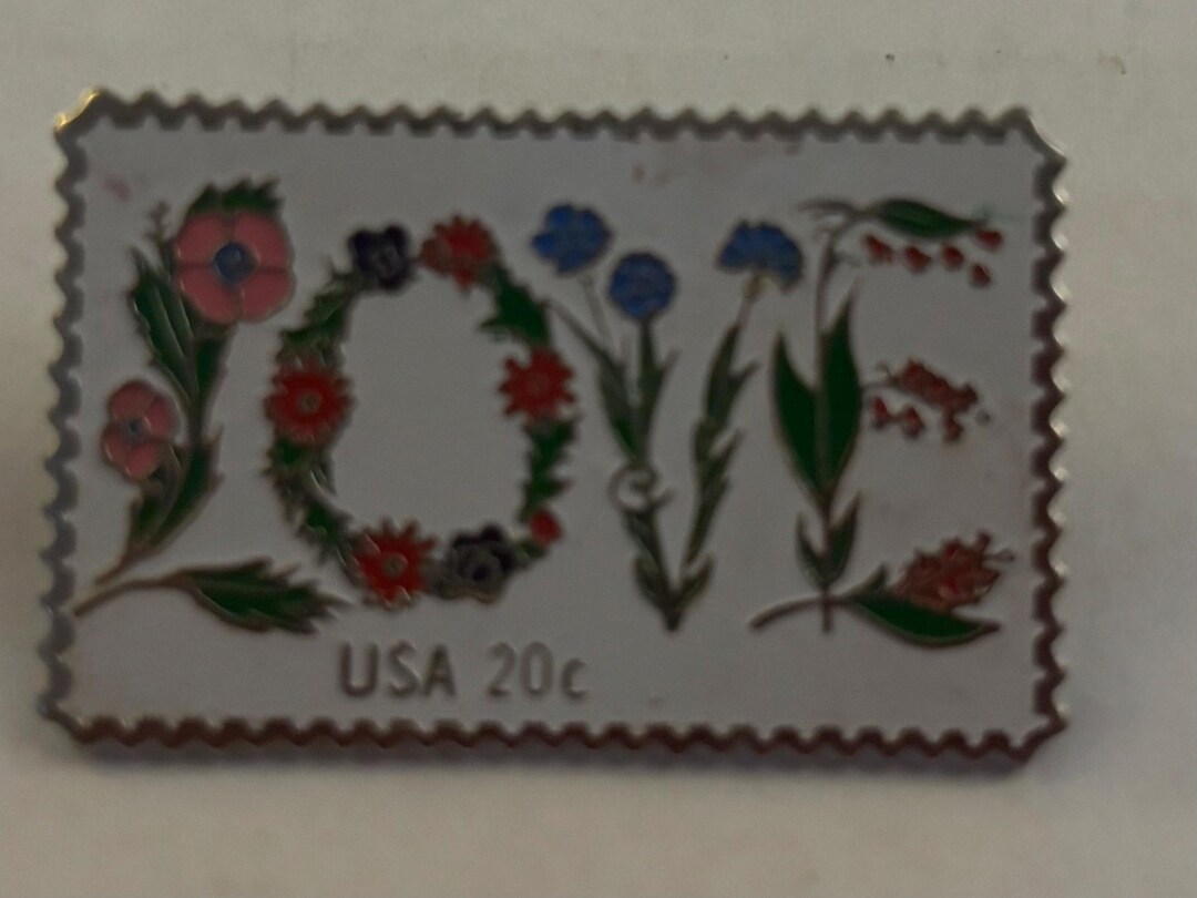 LOVE Stamp .20 Lapel Pin From 1982 - Etsy