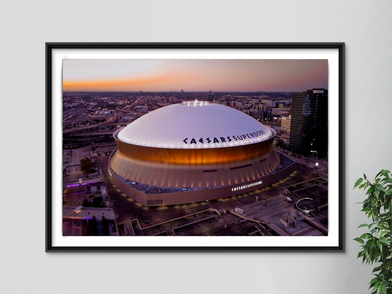 Iconic Photograph of New Orleans Caesar's Superdome - Etsy