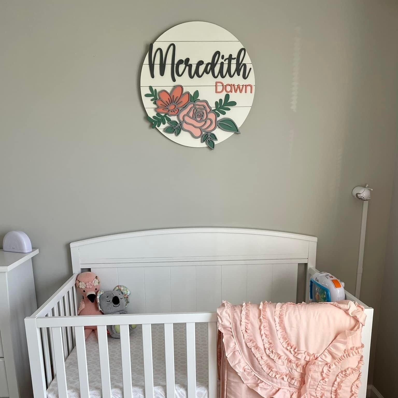 Custom Nursery Name Sign Custom Name Sign Nursery Decor - Etsy