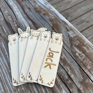 Custom Animal Bookmarks | Kids Bookmarks | Wooden Bookmarks | Gift for ...