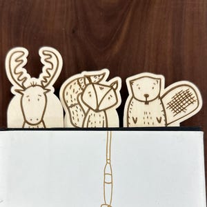 Custom Animal Bookmarks | Kids Bookmarks | Wooden Bookmarks | Gift for ...