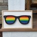 Pride Wall Art 3D Rainbow Glasses Pride Art - Etsy