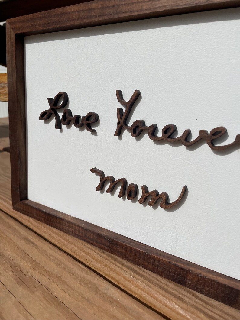 Handwriting Recreation, Custom Handwriting Gift, Turn Your Loved One's Handwriting Into Art ...