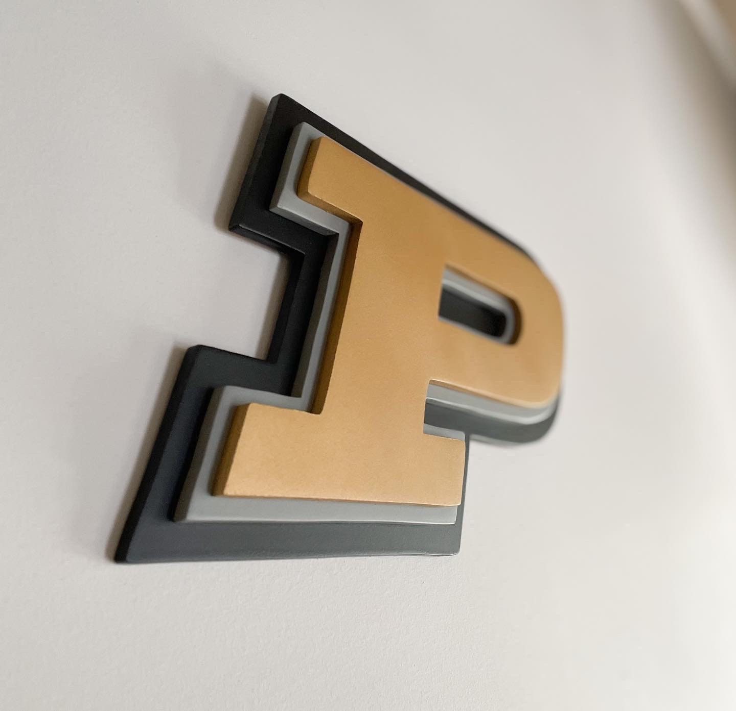 Purdue Logo Wall Decor Custom College Logo Gift for Purdue - Etsy