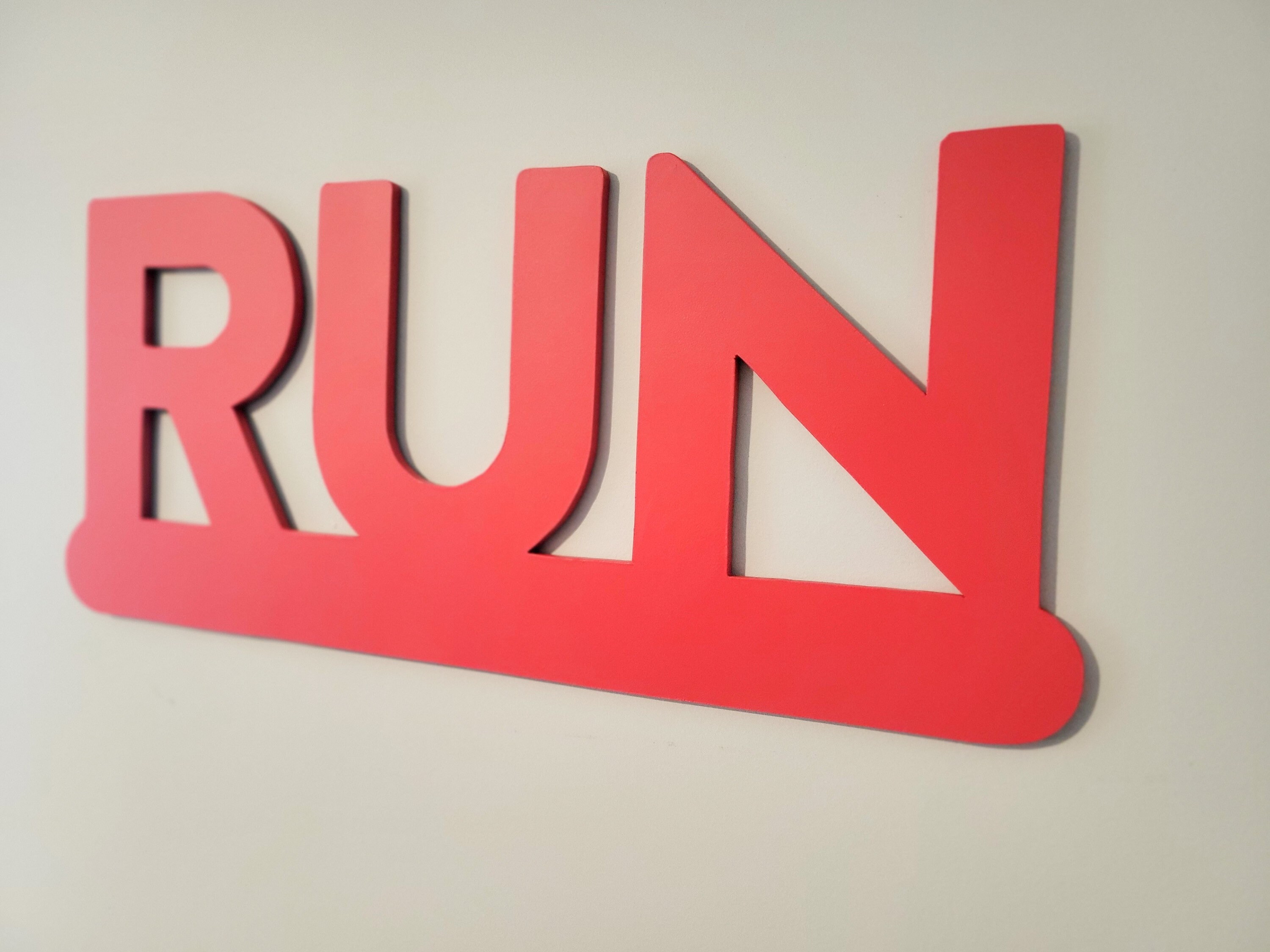 Home Gym Wall Decor Run Sign Gift for Runner Workout Room - Etsy