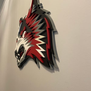 Custom Team Logo Wooden Sign, Football Team Logo Sign, High School ...